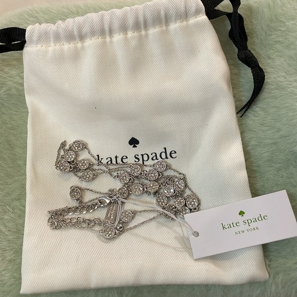 kate spade | Jewelry | Authentic Kate Spade Long Crystal Necklace ...
